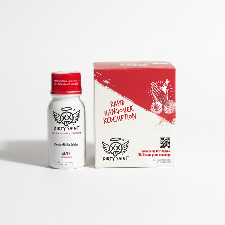 Rapid Hangover Recovery Shot in Natural Grape Flavor – Dirty Saint