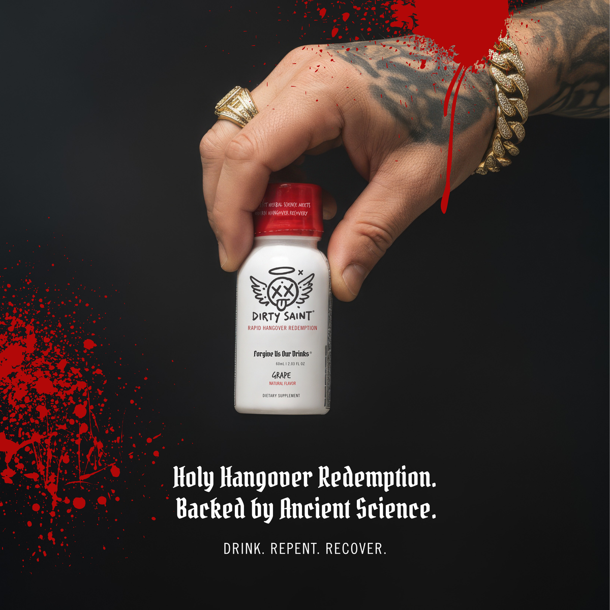 Rapid Hangover Recovery Shot in Natural Grape Flavor – Dirty Saint