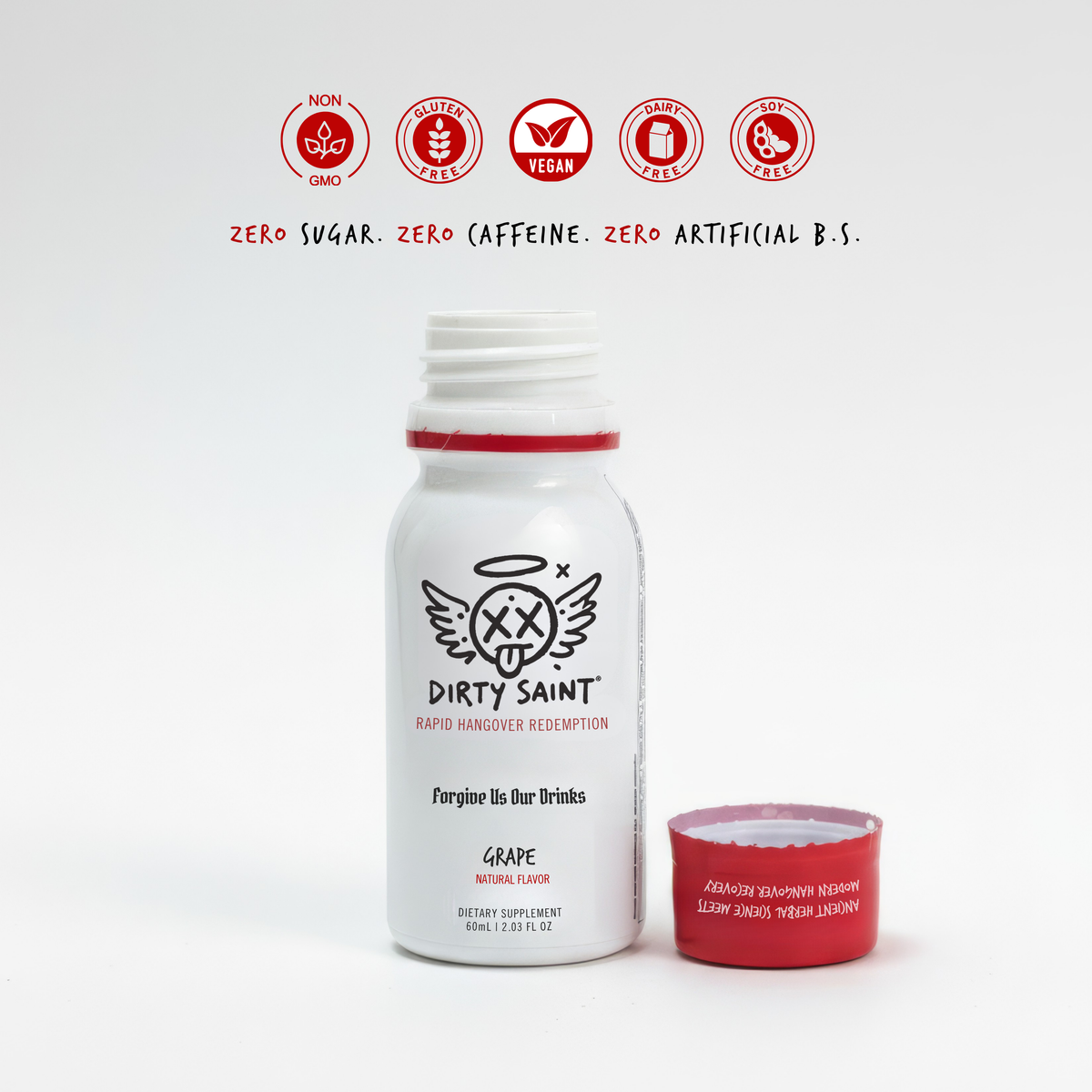 Rapid Hangover Recovery Shot in Natural Grape Flavor – Dirty Saint