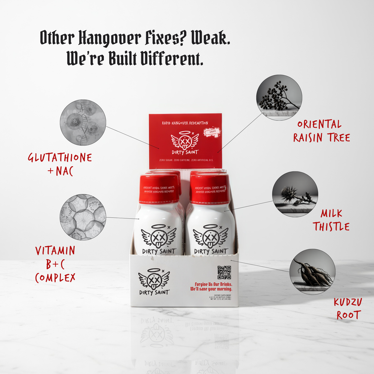Rapid Hangover Recovery Shot in Natural Grape Flavor – Dirty Saint
